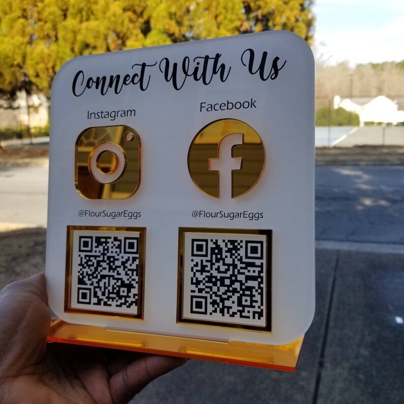 Social Media Sign | Let's Get Social Sign | Follow Us on Social Media ...