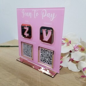 Qr Code Sign | Multi Qr Code Sign | Scan to Pay | Zelle QR Code | Venmo ...