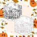 Thanksgiving Happy Autumn Coloring Tracing Pages With Borders Set of 3 ...