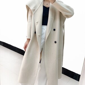 Winter Coat Women Shawl Collar Wrap Coat Women Long Winter - Etsy Canada