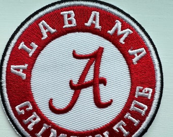 Alabama Football Houndstooth Embroidered Patch - Etsy