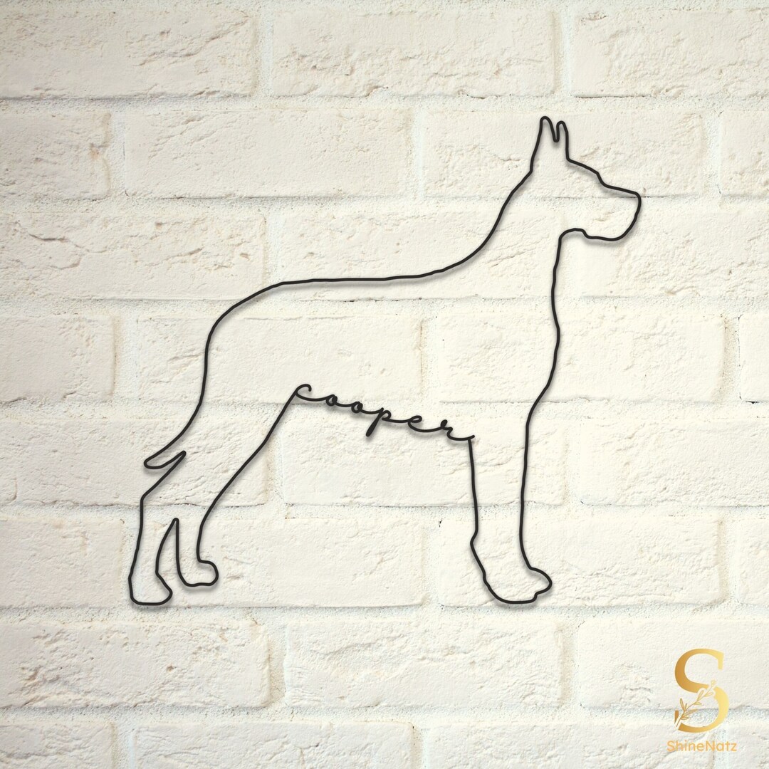 Personalized Dog Wall Art, Dog Metal Wall Art, Dog Wall Decor ...