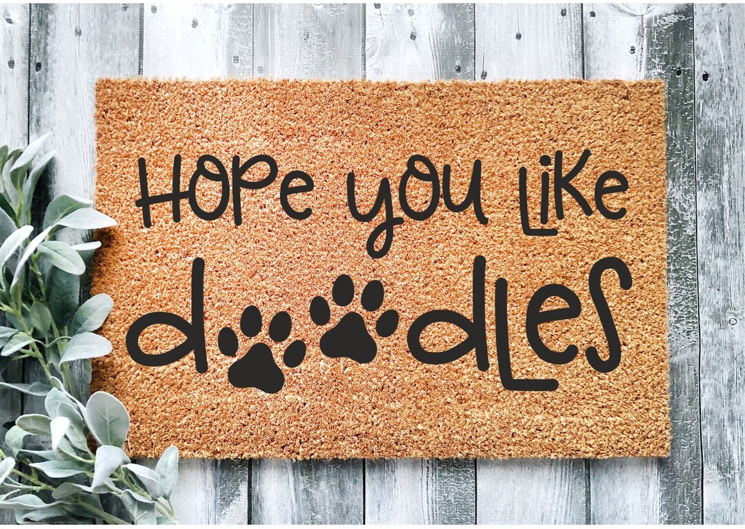Hope You Like Doodles Mat, Goldendoodle Doormat, Dog Welcome Mat ...
