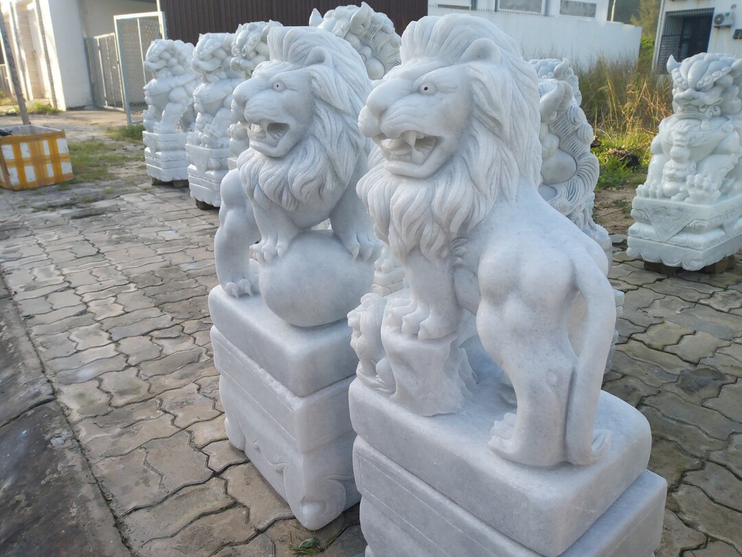 Guardian Lion Statue,entrance Gate,chinese Lion,stone Lion Gate Animal ...
