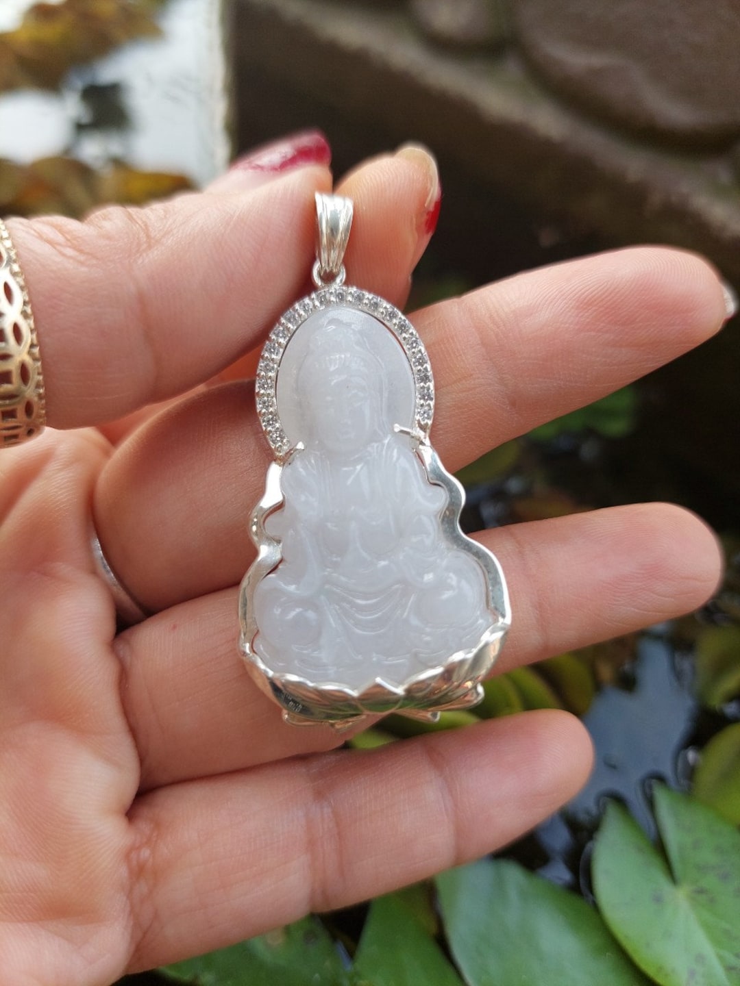 Silver Buddha Pendant Buddha Jewelry Medicine Buddha Necklace Sitting ...