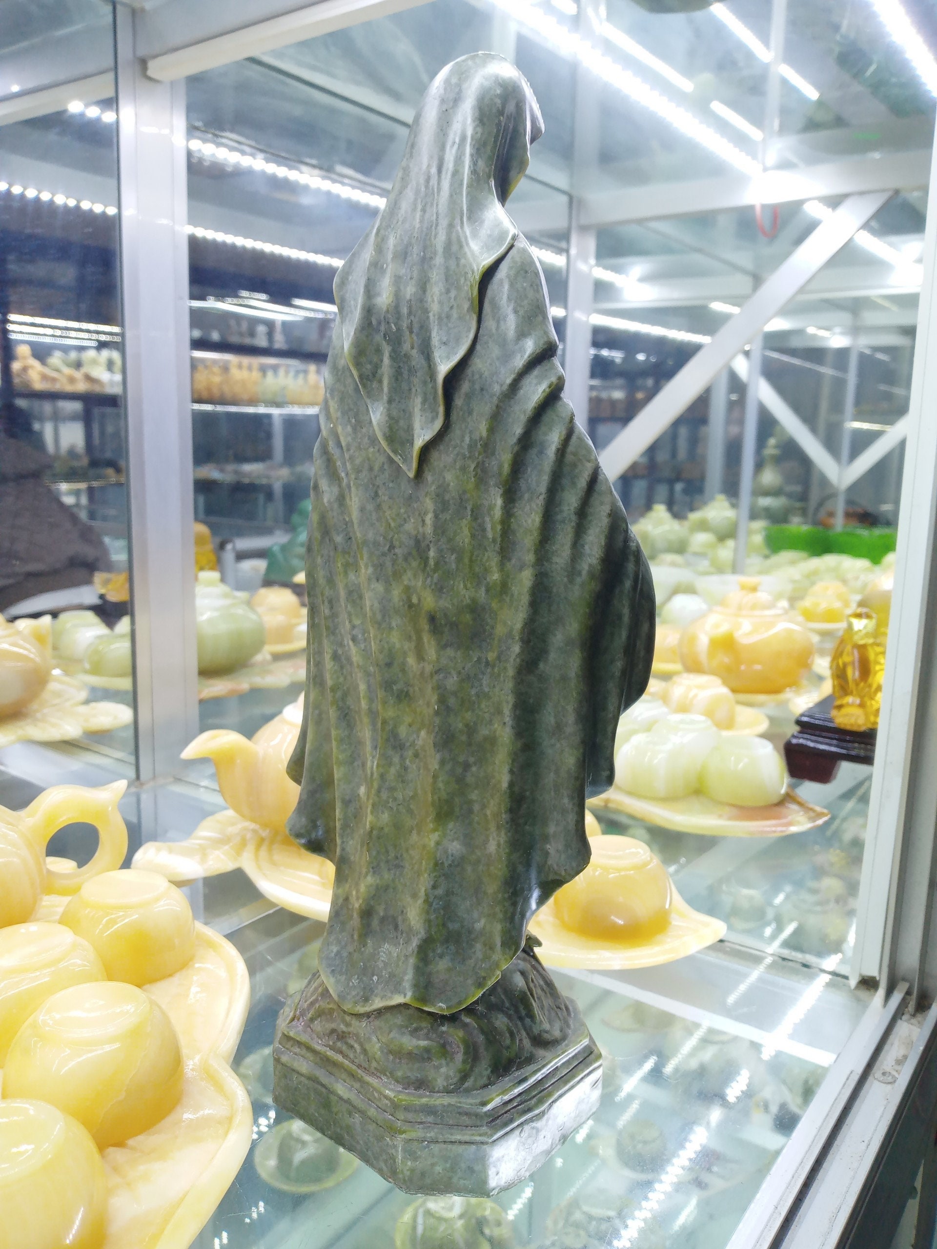 Lady Blessed Virgin Mary Maria Stone Statue Catholic Statue - Etsy