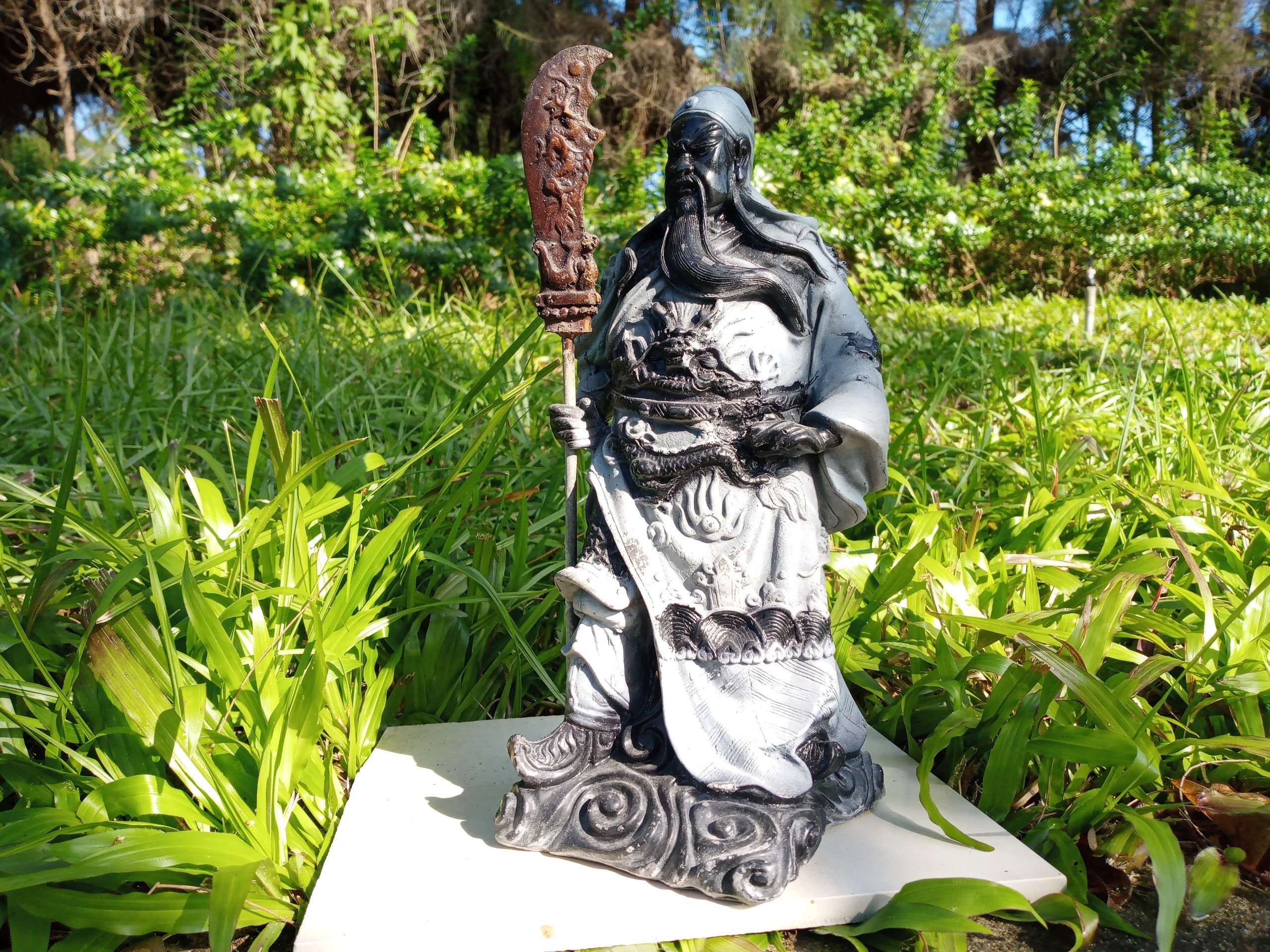 Guan Yu Statue Ornament Guan Gong Statue Chinese Hero Statue - Etsy