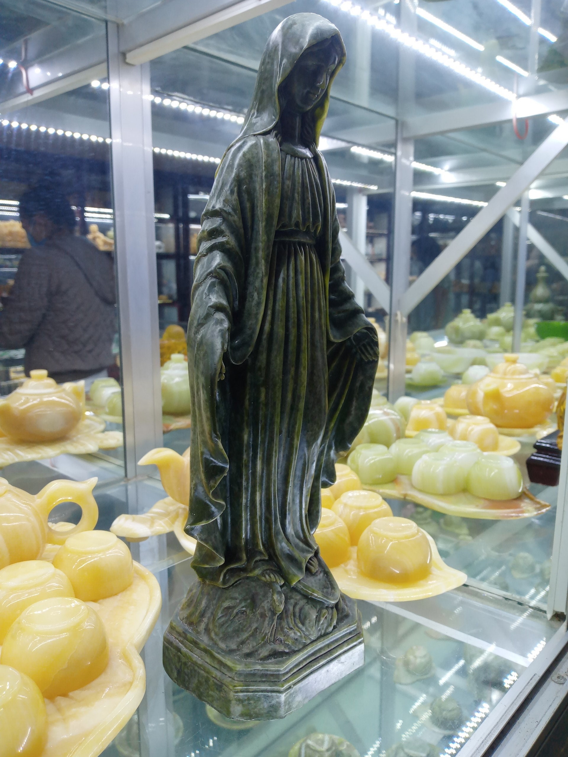 Lady Blessed Virgin Mary Maria Stone Statue Catholic Statue - Etsy