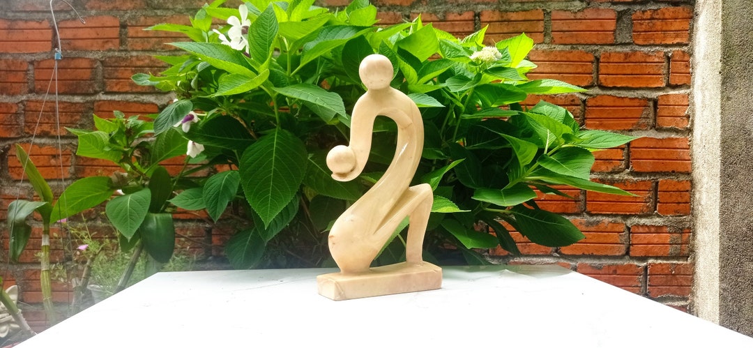Abstract Sculpture- Garden Figurine- Stone Sculpture- Contemporary Art ...