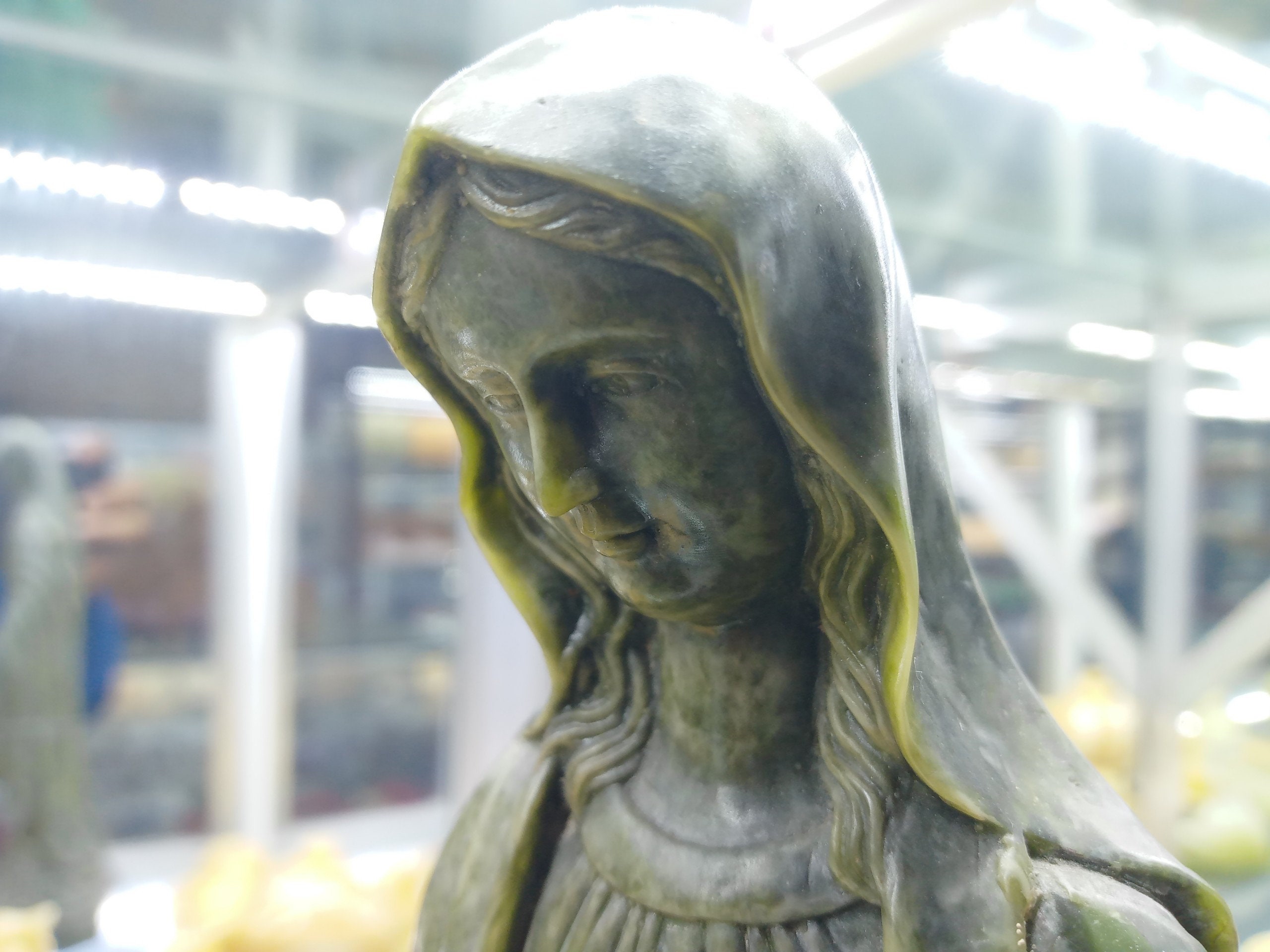Lady Blessed Virgin Mary Maria Stone Statue Catholic Statue - Etsy