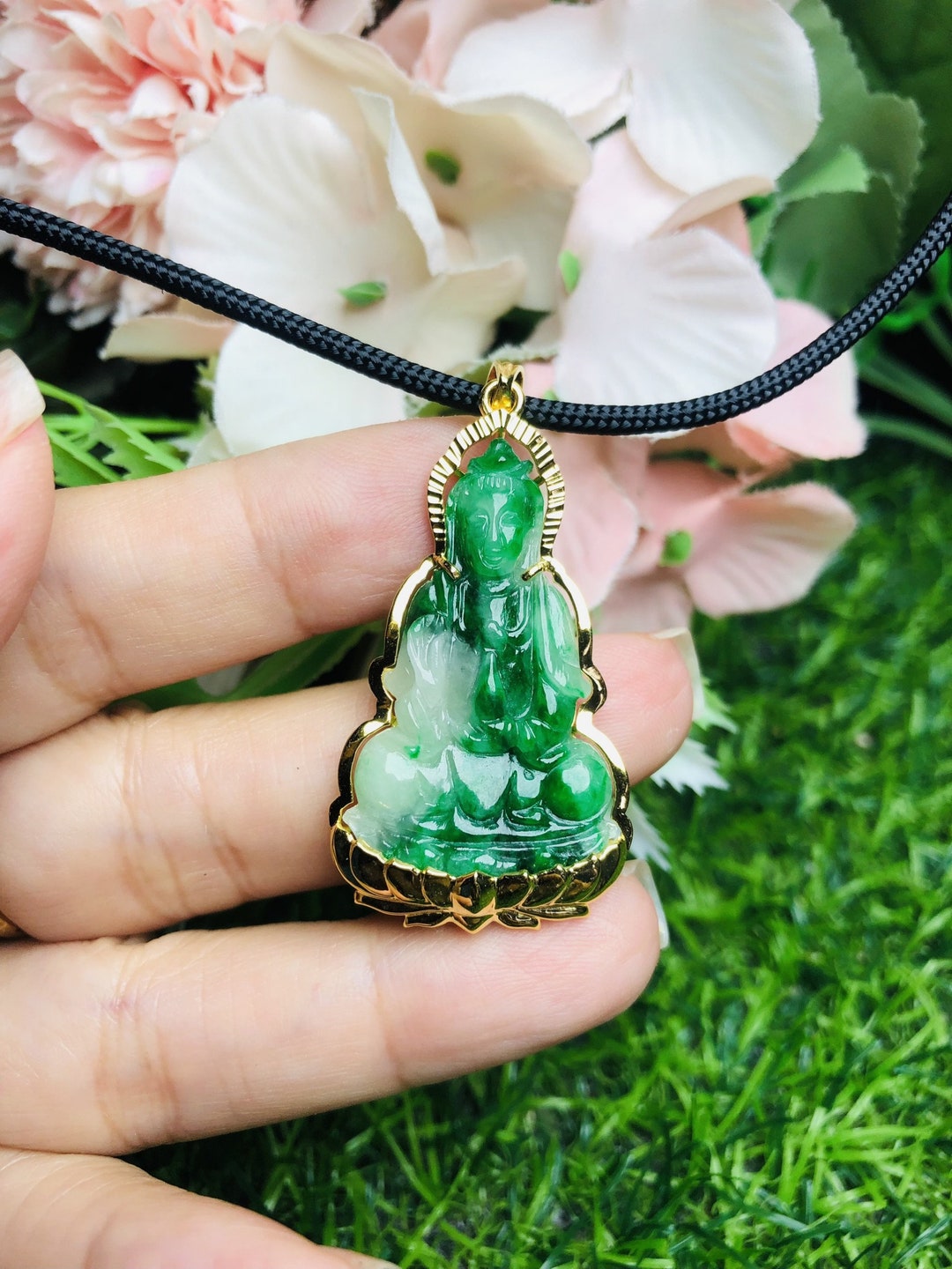 18K Gold Buddha Pendant Gold Buddha Jewelry Medicine Buddha Necklace ...