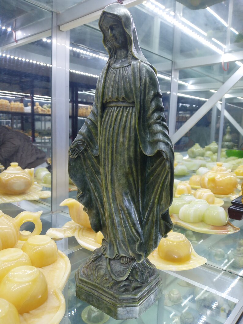 Lady Blessed Virgin Mary Maria Stone Statue Catholic Statue - Etsy