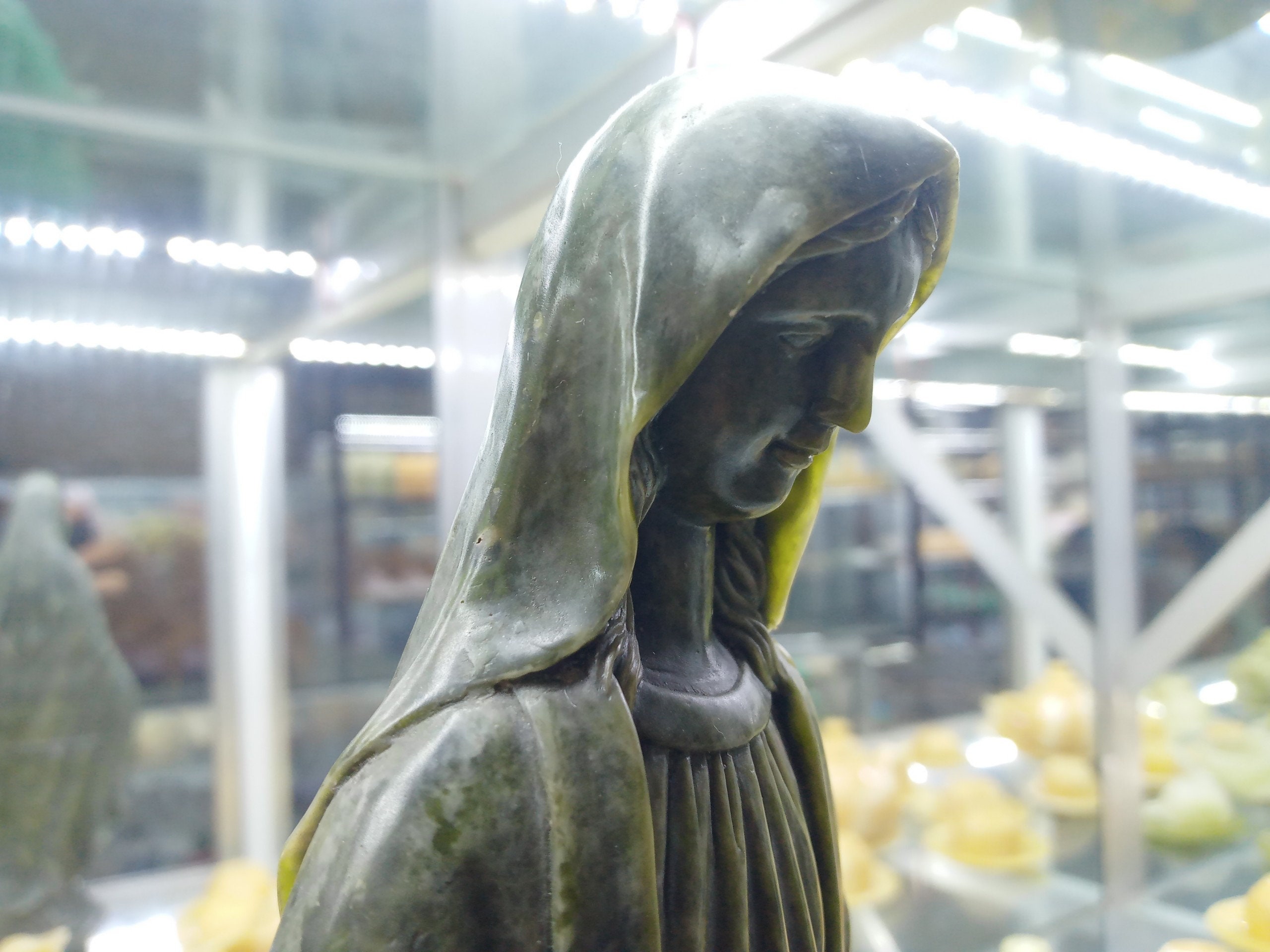 Lady Blessed Virgin Mary Maria Stone Statue Catholic Statue - Etsy