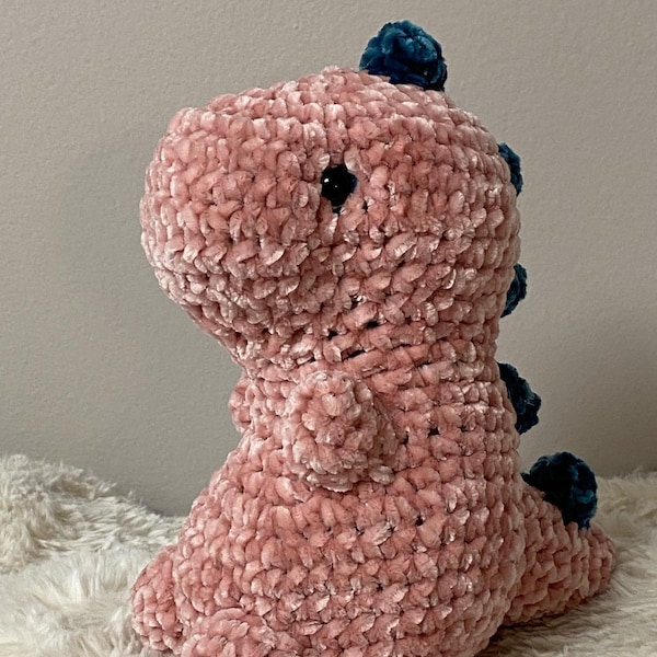 Pink Dinosaur Plush - Etsy