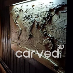 Whole World TOPO Topographic Terrain 3D Model STL Map Model for CNC ...