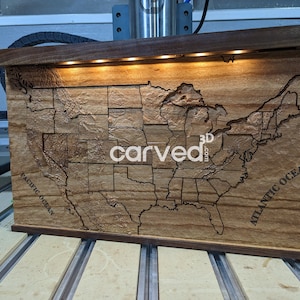 USA Staggered State 3d Model for CNC Carving and 3d Printing - Etsy
