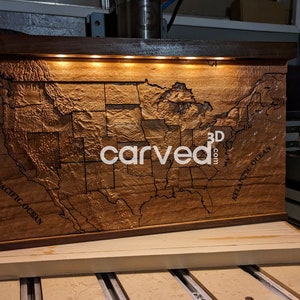 USA Staggered State 3d Model for CNC Carving and 3d Printing - Etsy