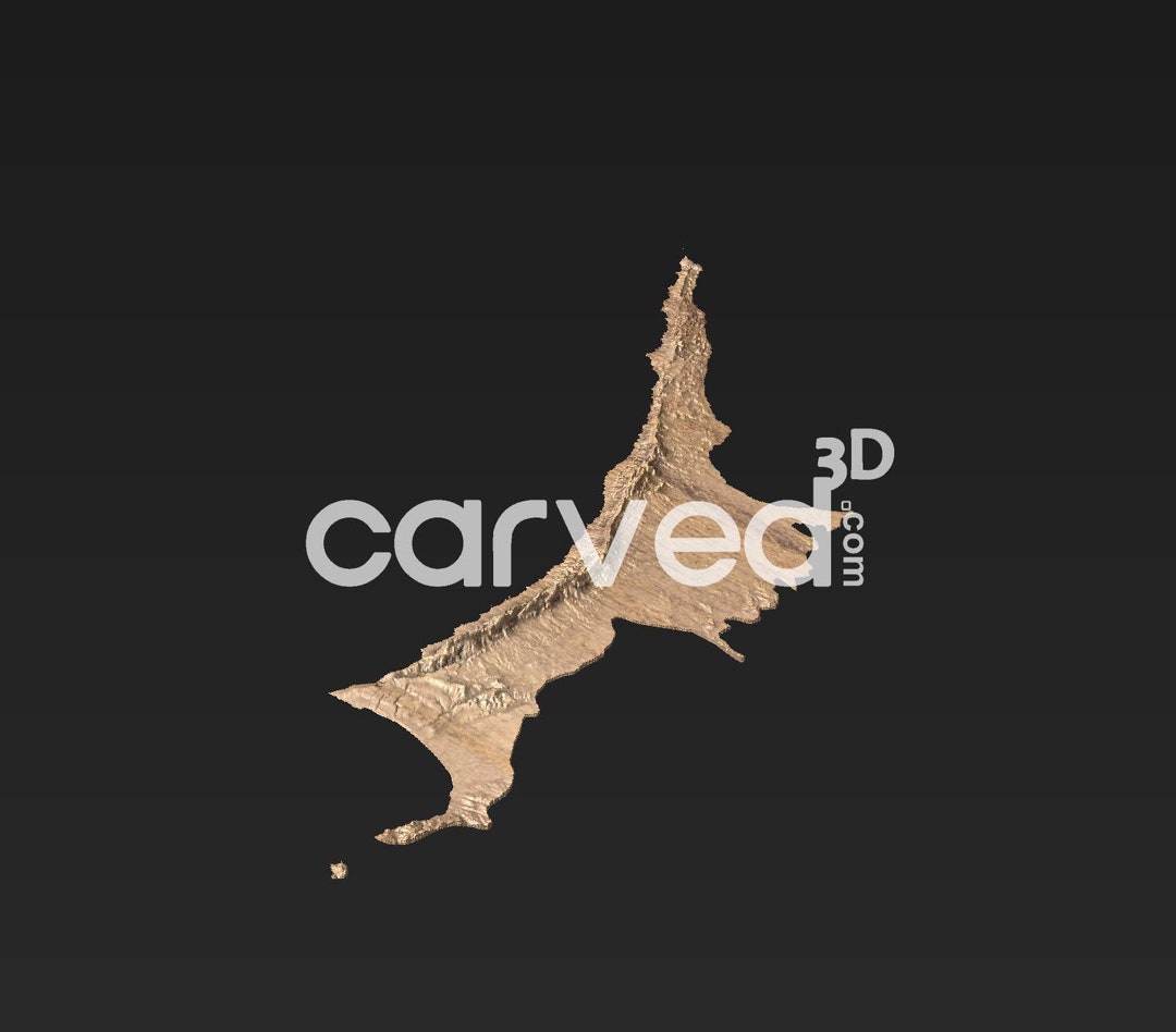 Northern Cyprus 3D Topographic Model, STL Map (digital Download) - Etsy