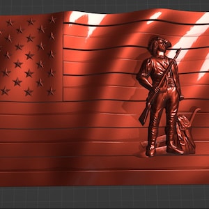 Minuteman 1776 Revolutionary War 3D STL Model - Etsy
