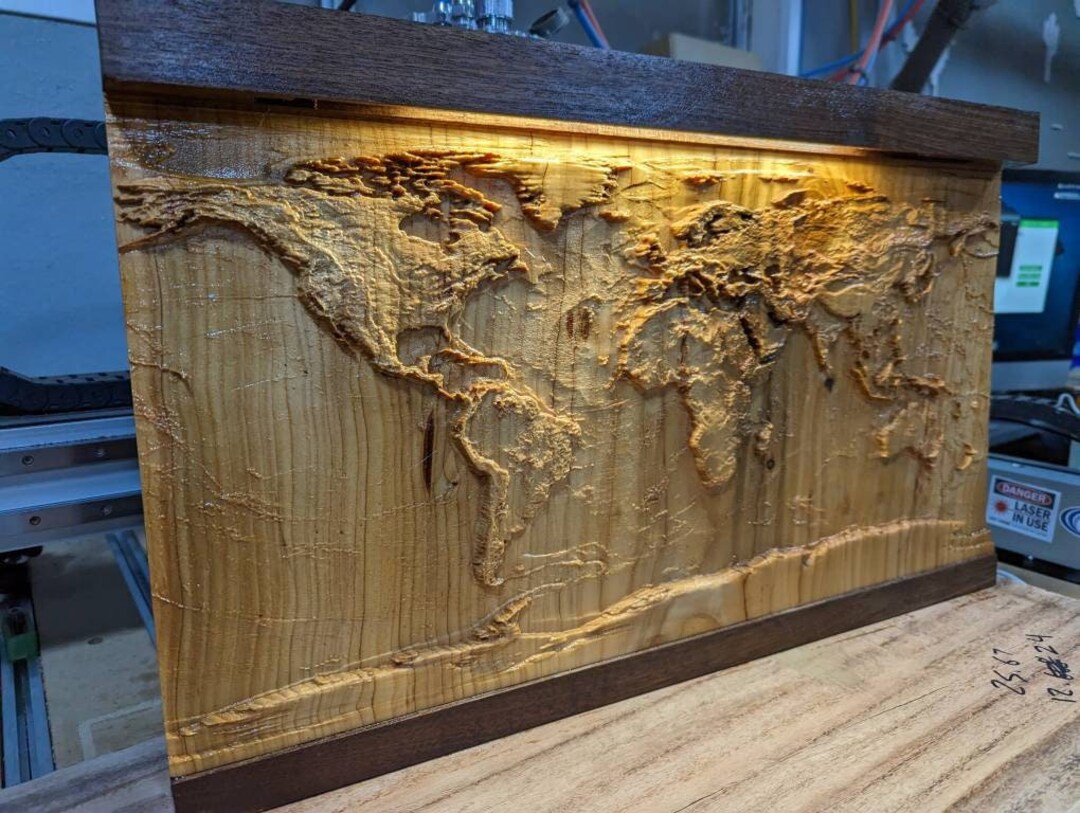 Whole World TOPO Topographic Terrain 3D Model STL Map Model - Etsy