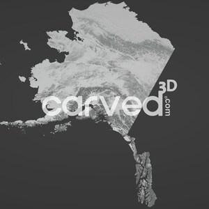 50 State Topography Map Files for CNC Carving, 3D Printing - Etsy