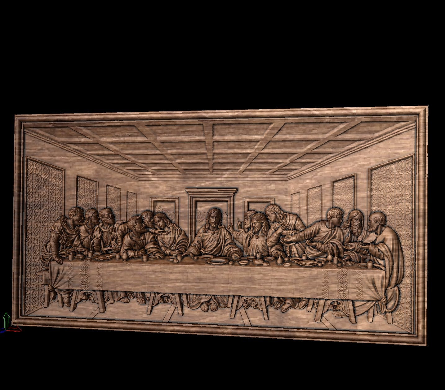 The Last Supper 3D Model STL Model for CNC Milling and - Etsy Canada