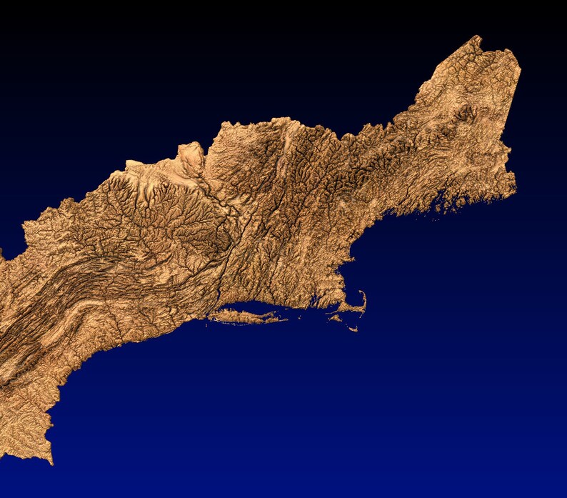 Appalachian Trail 3d STL for CNC and 3d Printing - Etsy