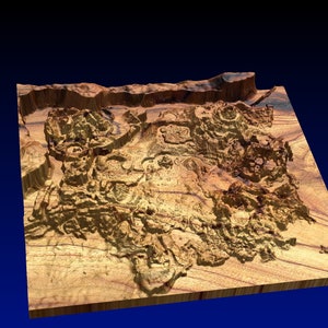 Zelda Breath of the Wild Topographic Map for CNC Carving and 3d ...