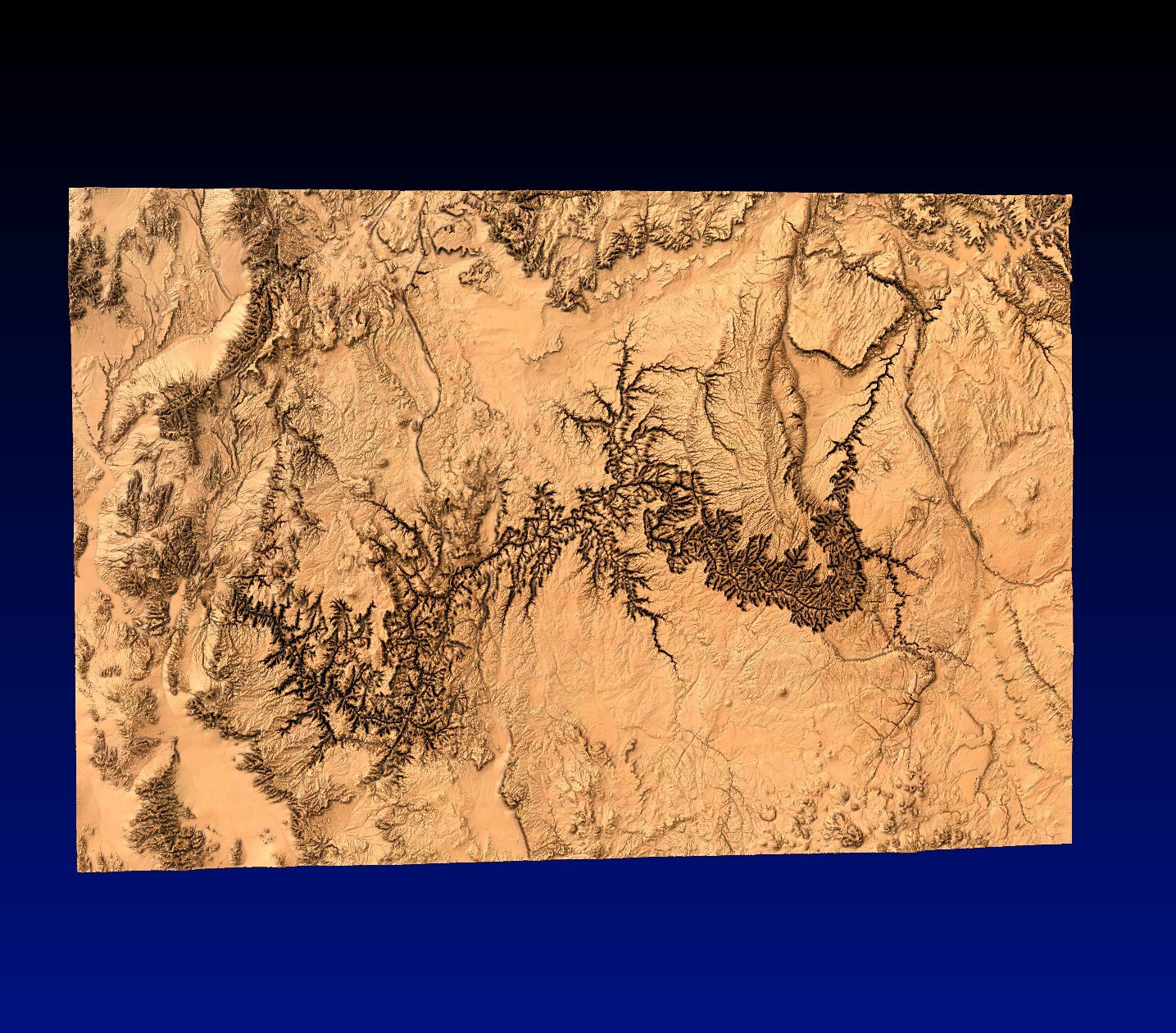 Grand Canyon Topographic Map 3D STL for CNC Carving and 3d - Etsy Canada