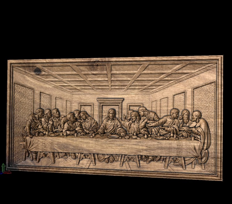 The Last Supper 3D Model STL Model for CNC Milling and - Etsy Canada