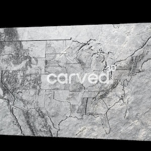 USA Staggered State 3d Model for CNC Carving and 3d Printing - Etsy