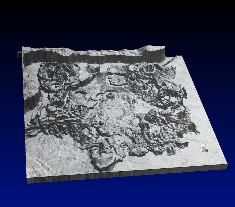 Zelda Breath of the Wild Topographic Map for CNC Carving and 3d ...