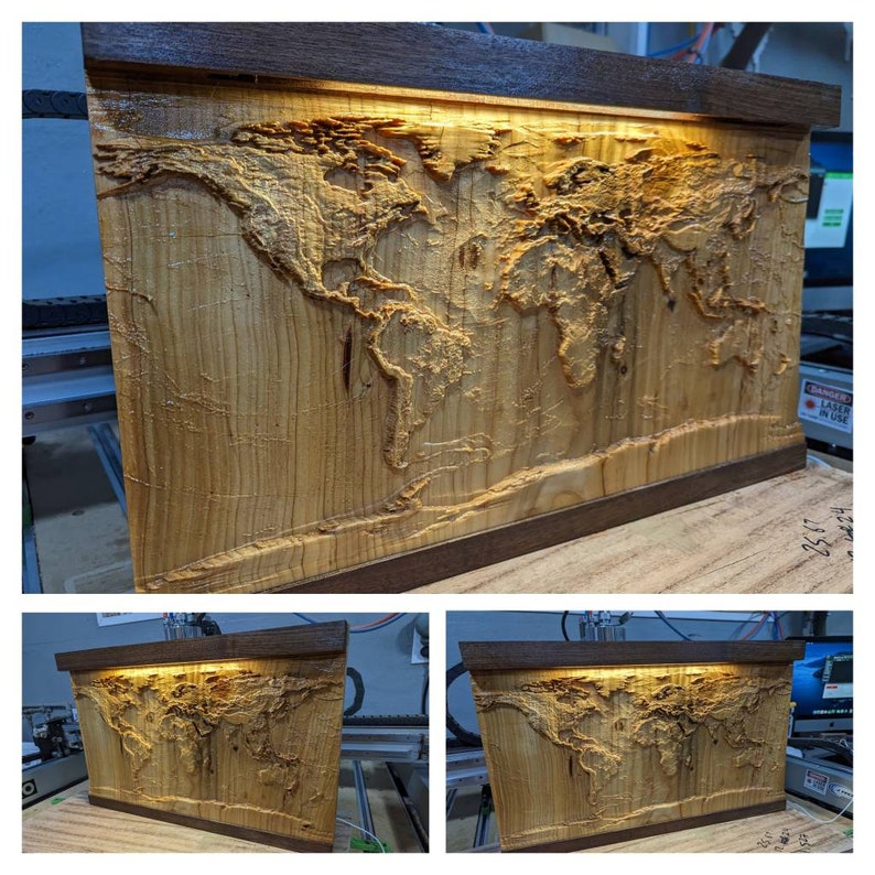 Whole World TOPO Topographic Terrain 3D Model STL Map Model - Etsy ...