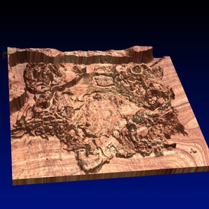 Zelda Breath of the Wild Topographic Map for CNC Carving and 3d ...