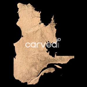 Quebec Canada 3D Terrain Model for CNC and 3D Printing - Etsy