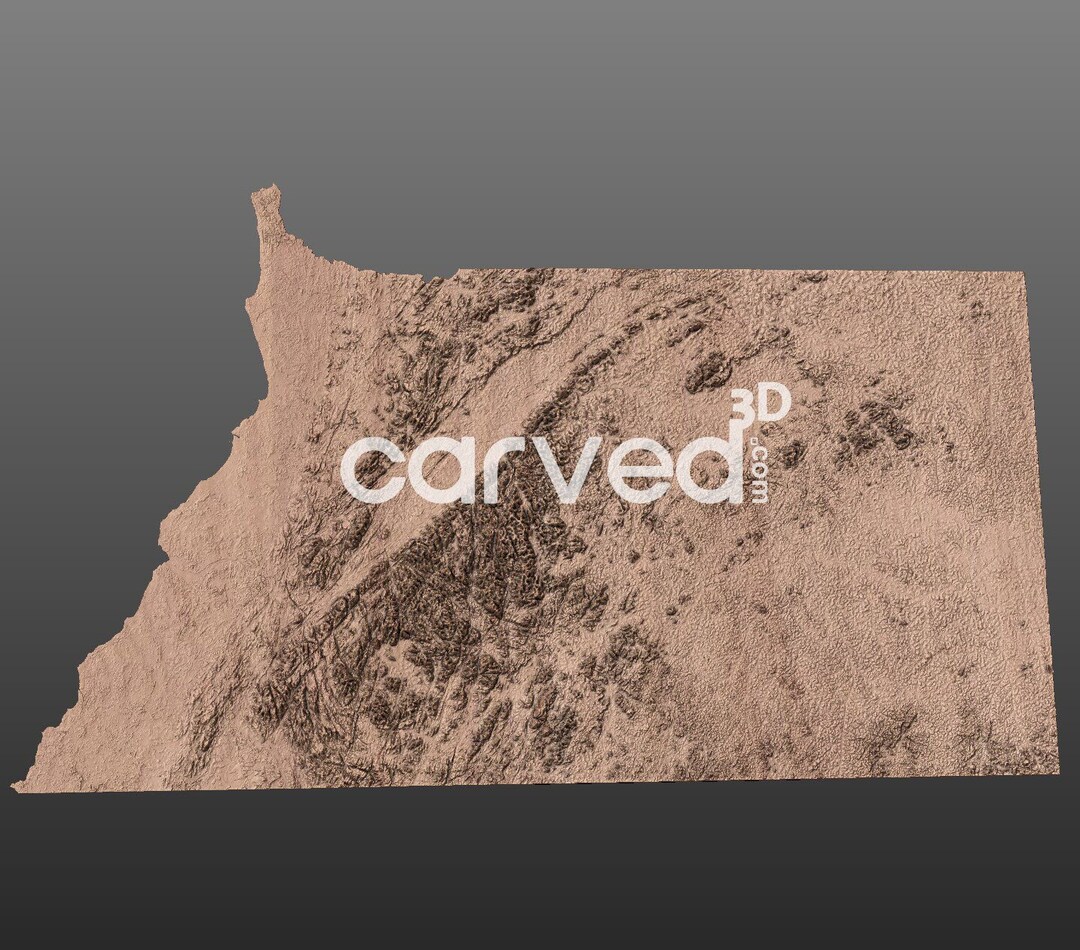 Equatorial Guinea Topographic Terrain 3D Map Model for CNC Milling and ...
