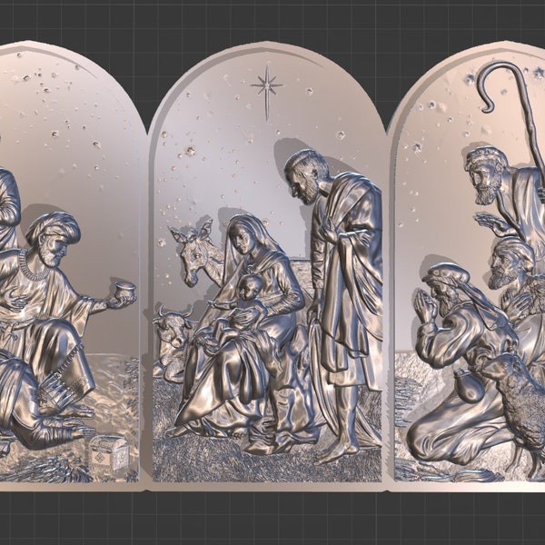 Stl File Nativity Scene - Etsy
