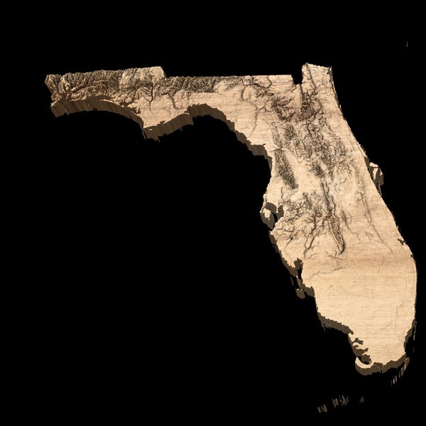 Florida State Map - Etsy