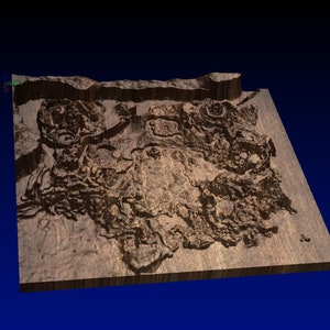 Zelda Breath of the Wild Topographic Map for CNC Carving and 3d ...