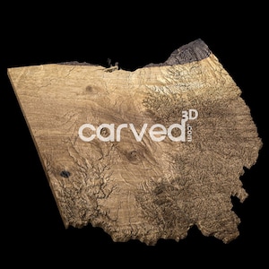 Ohio State Topographic Terrain 3D Map Model for CNC Milling and ...