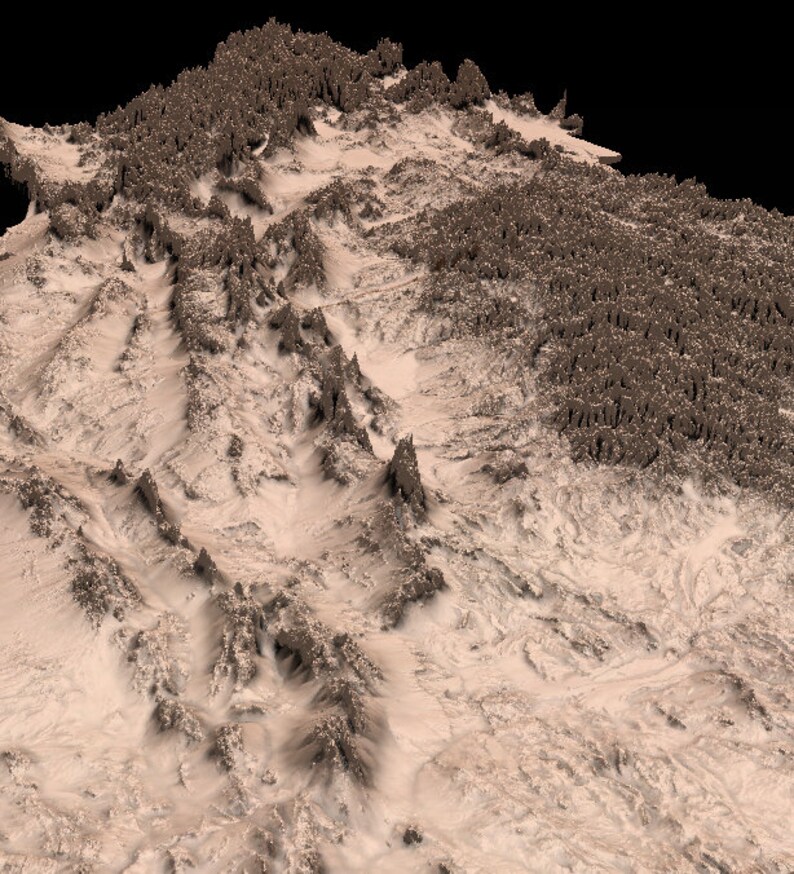 Mongolia HD Topographic Terrain 3D Model STL Map Model for CNC - Etsy