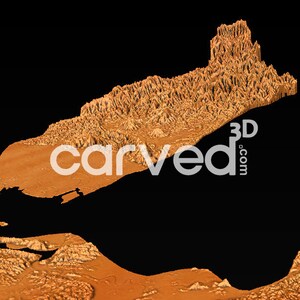 Brunei Darussalam HD Topographic Terrain 3D Model STL Map Model for CNC Milling and Printing - Etsy