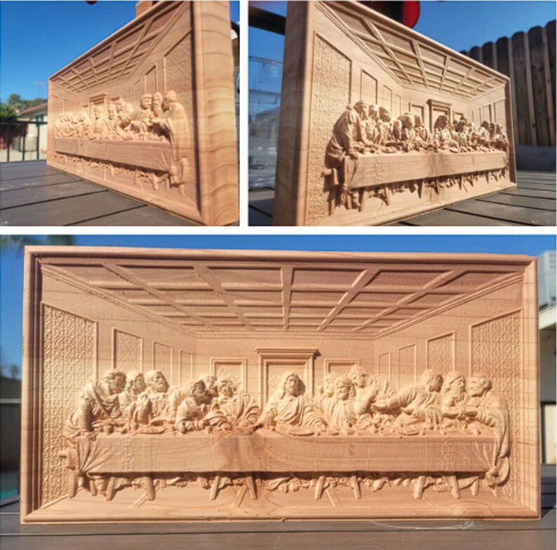 The Last Supper 3D Model STL Model for CNC Milling and - Etsy UK