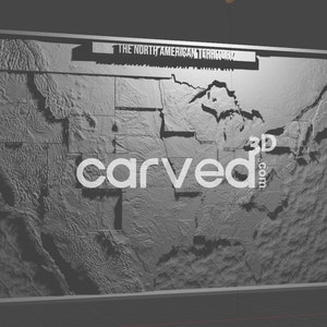 USA Staggered State 3d Model for CNC Carving and 3d Printing - Etsy