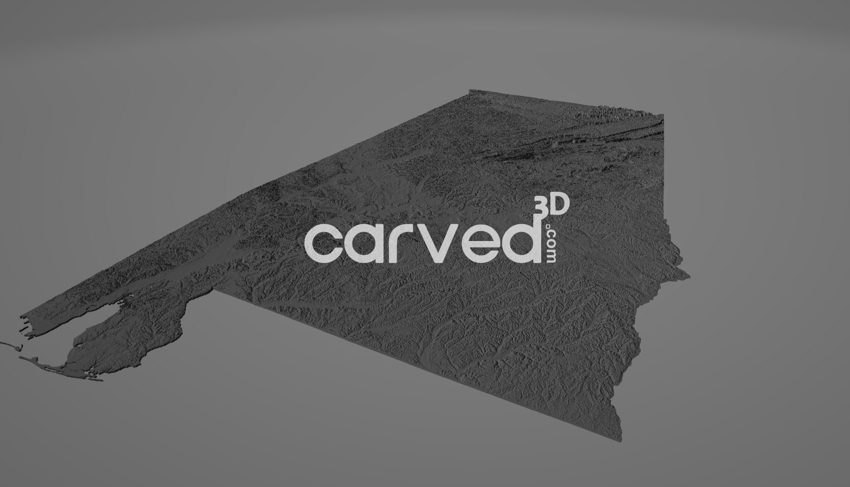 Alabama State Topographic Terrain 3D Map Model for CNC Milling and ...