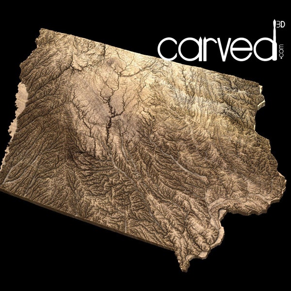 Map of Iowa - Etsy