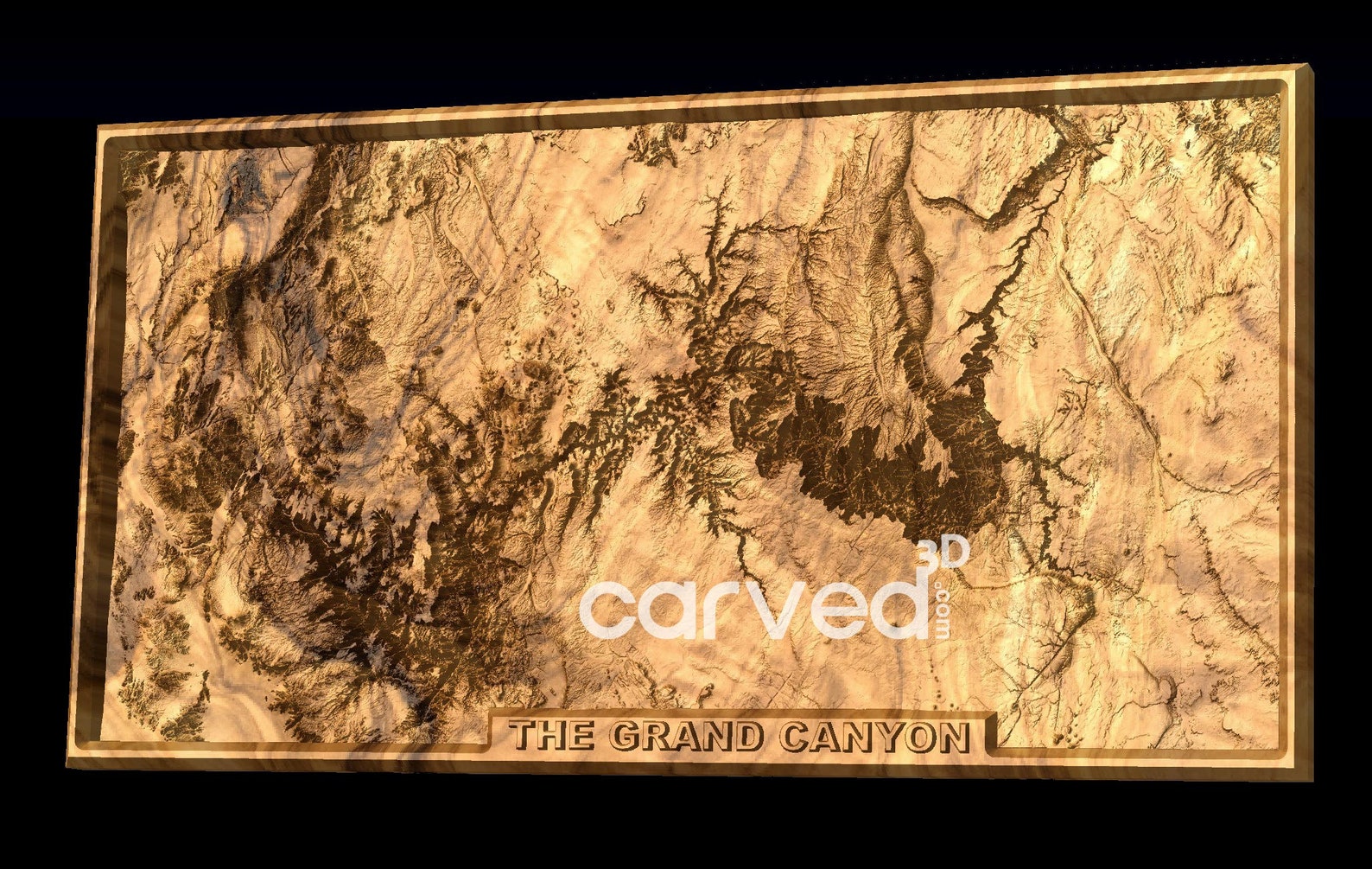 Grand Canyon Topographic Map 3D STL for CNC Carving and 3d Printing - Etsy
