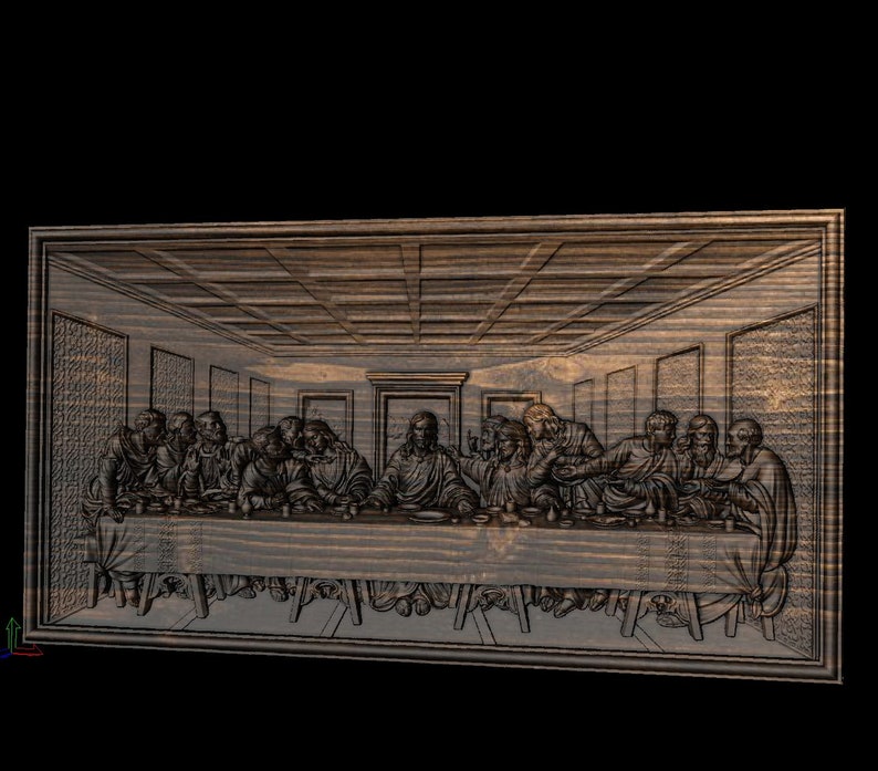 The Last Supper 3D Model STL Model for CNC Milling and - Etsy Canada
