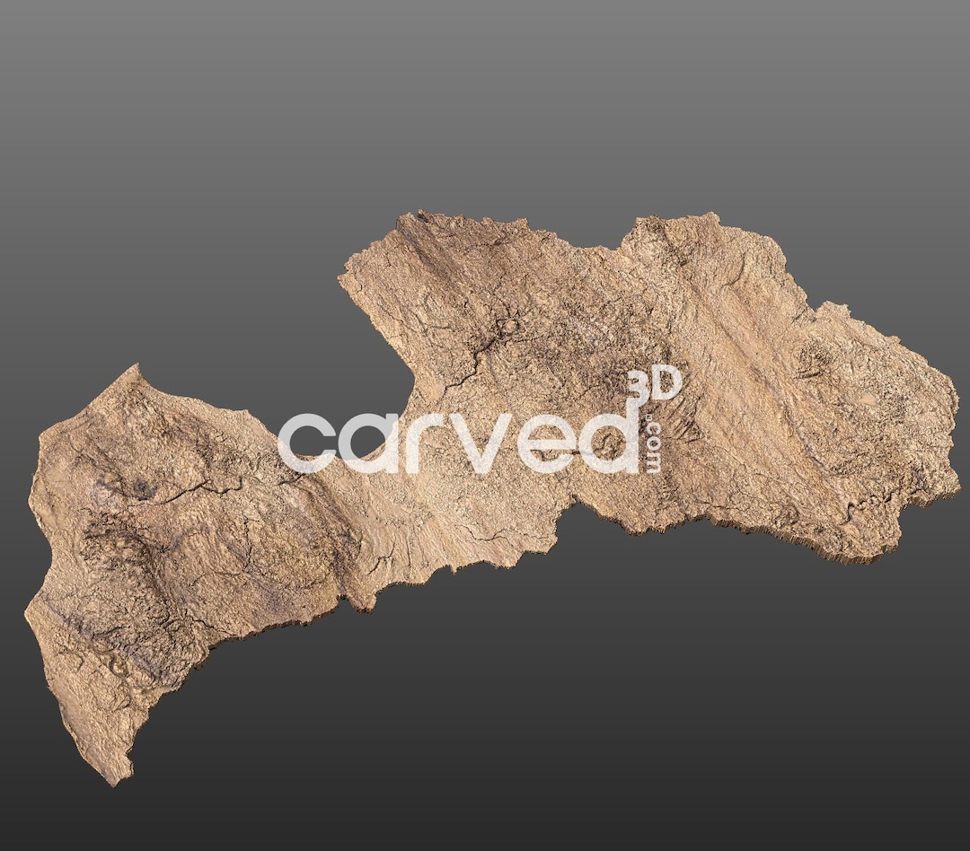 Latvia Topographic Terrain 3D Map Model for CNC Milling and Printing - Etsy