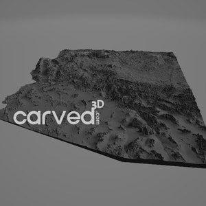 50 State Topography Map Files for CNC Carving, 3D Printing - Etsy